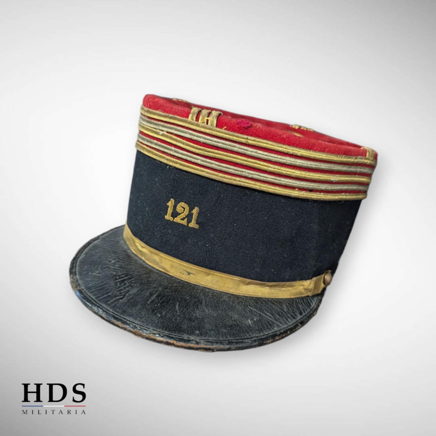 Képi Lieutenant Colonel 121e Infanterie ww2 – HDS militaria
